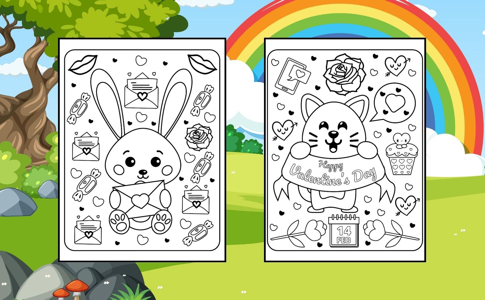Valentine's Day Coloring Book - Florin Stanciu