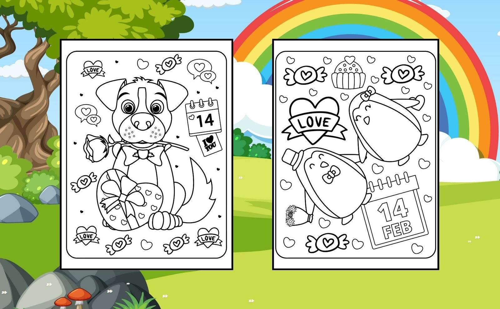 Valentine's Day Coloring Book - Florin Stanciu