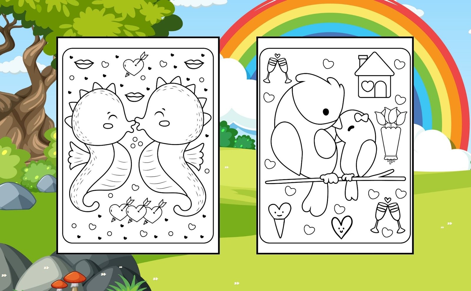 Valentine's Day Coloring Book - Florin Stanciu